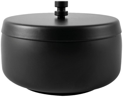 Asbak BRASQ tafelmodel 1 liter met deksel AT700 zwart GebroedersWinter